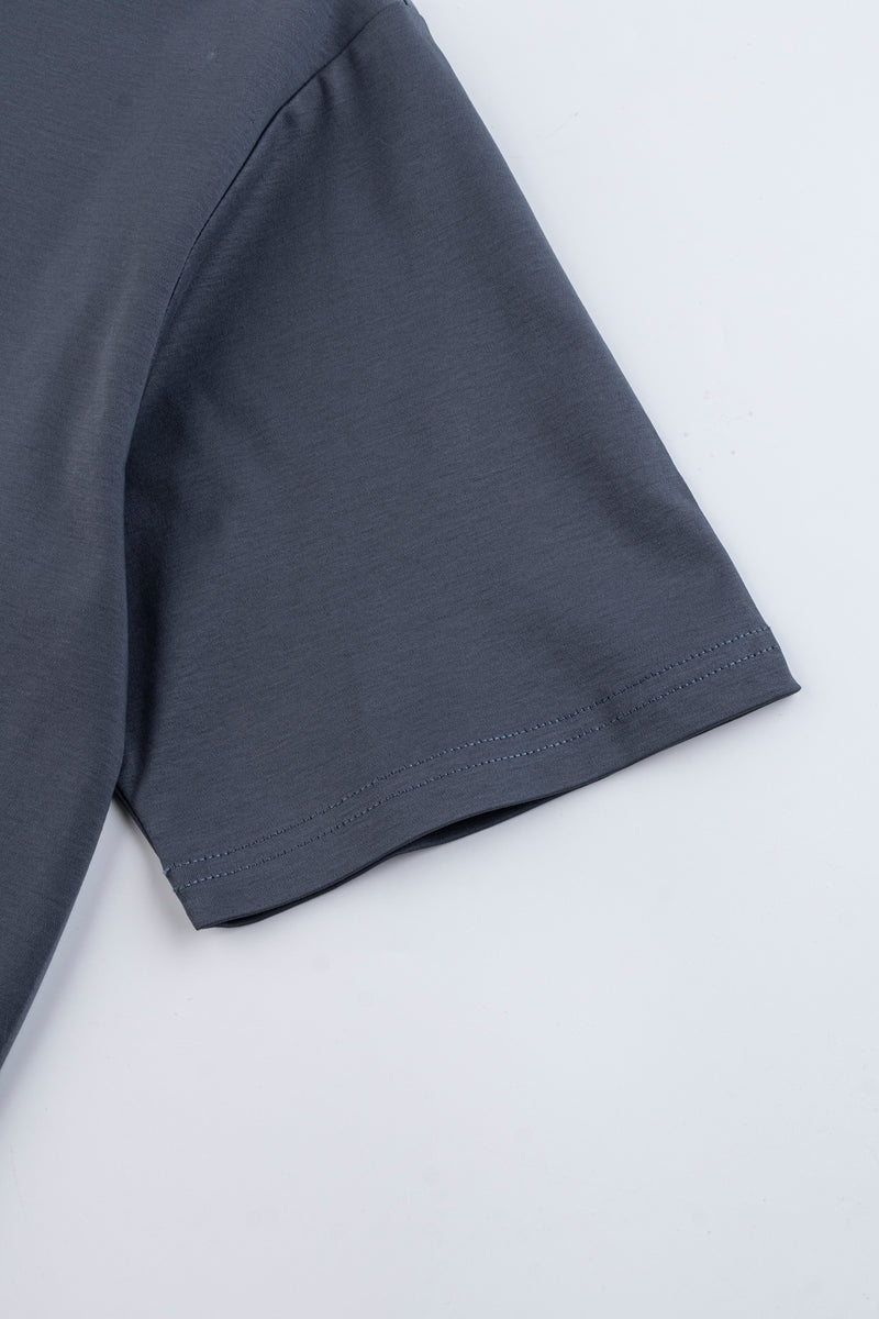 Catini Firenze Plain T-Shirt Steel Blue – Lucca Fashions